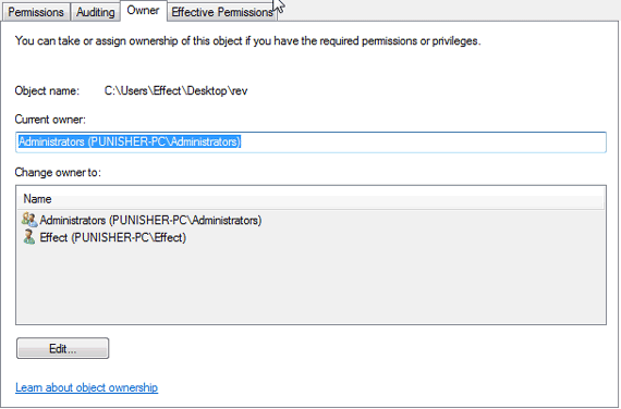Take ownership of multiple files, solve access denied error Windows 7