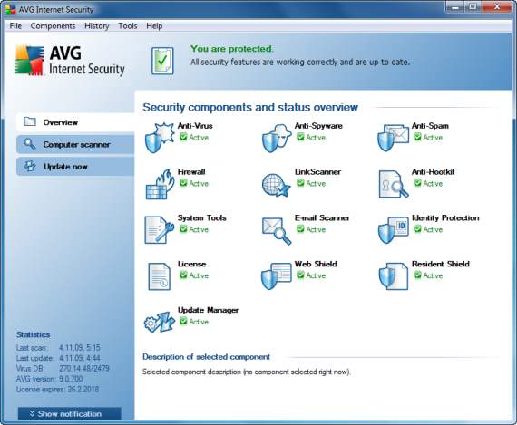 AVG Internet Security 9.0 Serial number License key 90 days 3 months