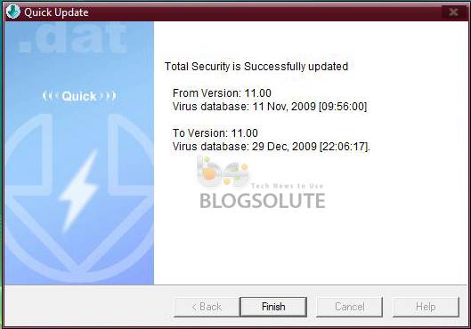 How to update Quick Heal Total Security Antivirus 2010 online