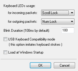 Use Keyboard LED's as Network Activity Indicator